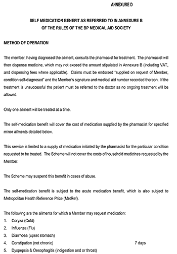 BP Medical Aid Society - Society Rules and Annexures